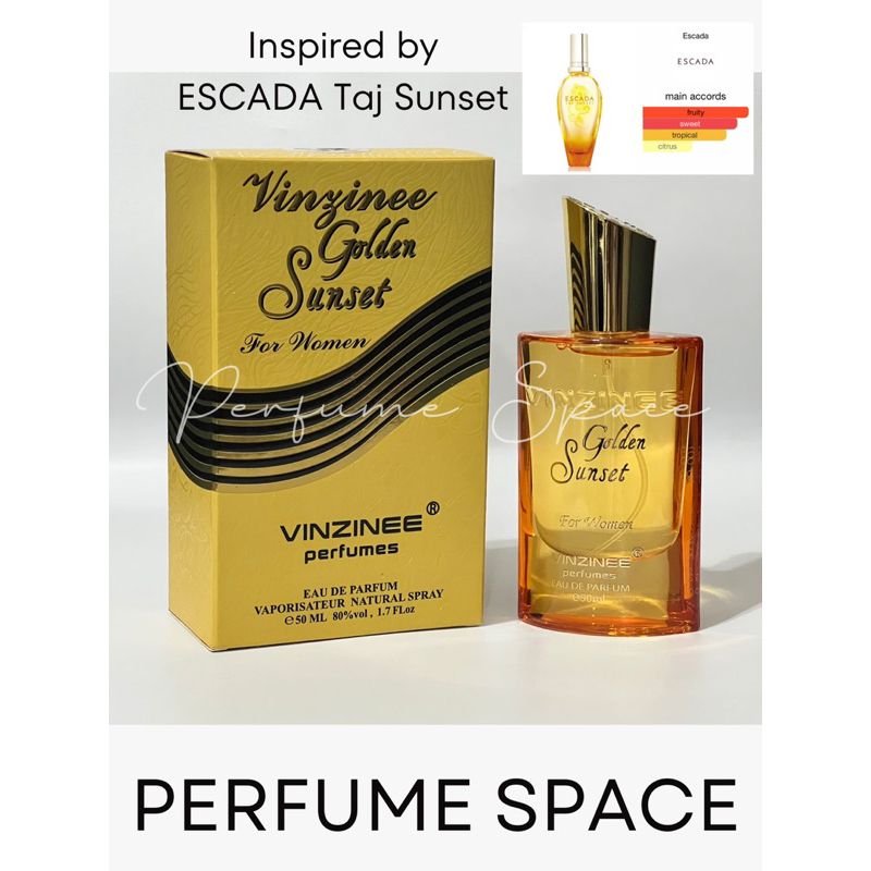 VINZINEE Golden Sunset for Women EDP 50ml Oil Based Long Lasting ...