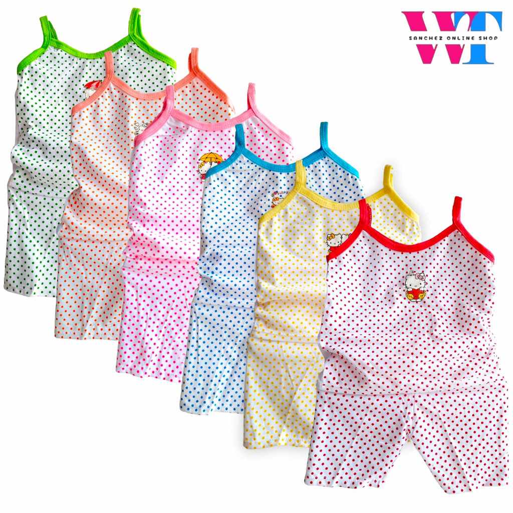 WT - 6 pairs sando and shorts terno for baby GIRL fit 1 - 6 months old ...