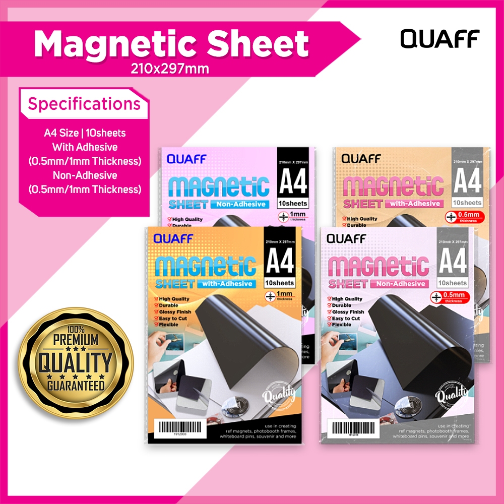 QUAFF Magnetic Sheet A4 / 4R size (10pcs per order) | Shopee Philippines