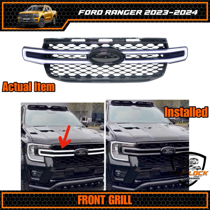 Ford Ranger XLT Sport Wildtrak 2023 - 2024 Predator Front Grill with ...