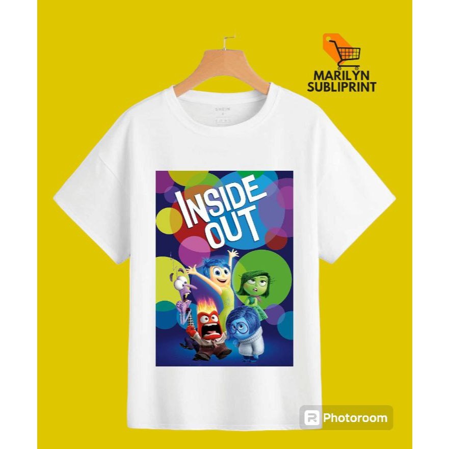 Inside Out (III) Shirts for Kids and Adults (Sublimation Print ...