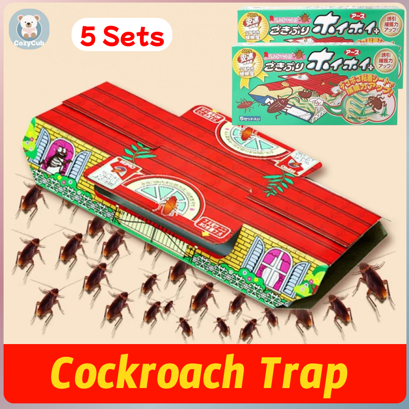 5 Sets Ipis Trap Cockroach Killer Trap Roach Trap Roach Bait Roach ...