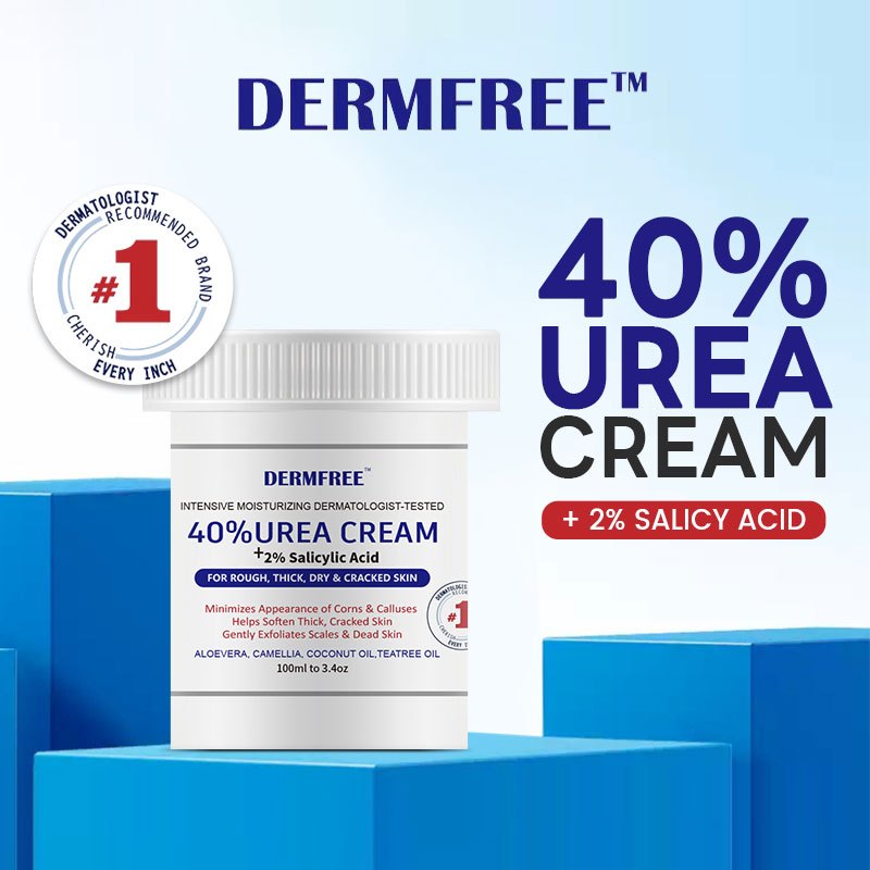DERMFREE 40% Urea Cream Anti Crack Frostbite Heel Cracking Salicylic ...