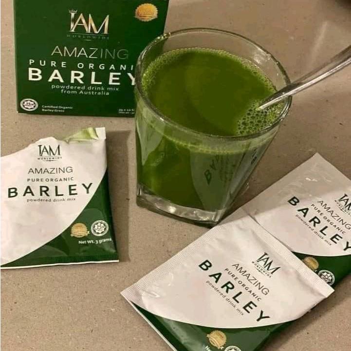 I am Worldwide Amazing Pure Organic Barley Powder Juice (10 sachet ...