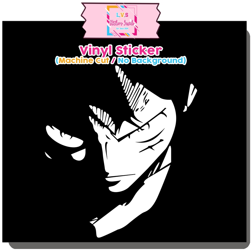 Monkey D. Luffy Anime Vinyl Sticker - Laptop, Motorcycle, Car Decal ...