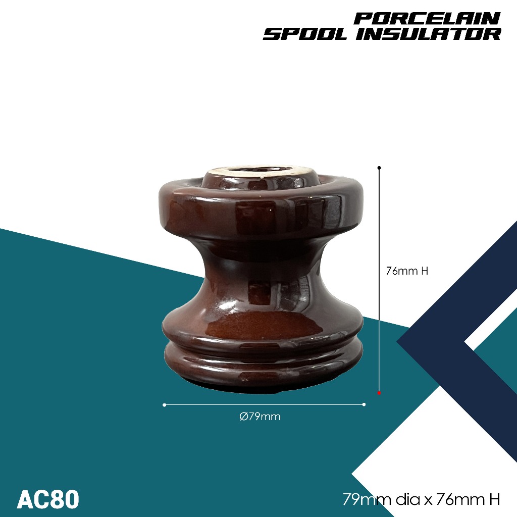 HAMMER Porcelain Spool Insulator (Shackle) for low voltage distribution ...