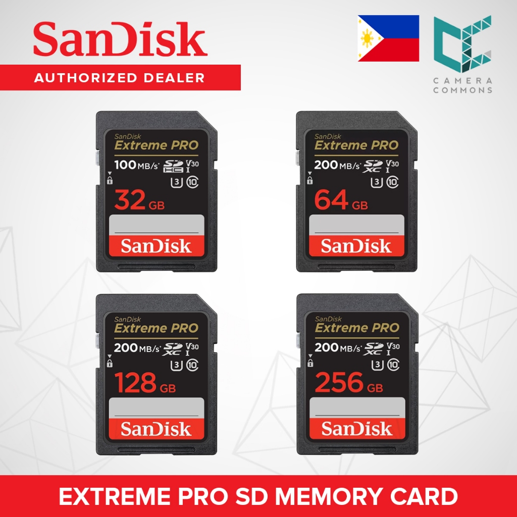 SanDisk Extreme PRO SDHC SDXC SD Memory Card UHS-1 V30 U3 C10 100MB/s ...