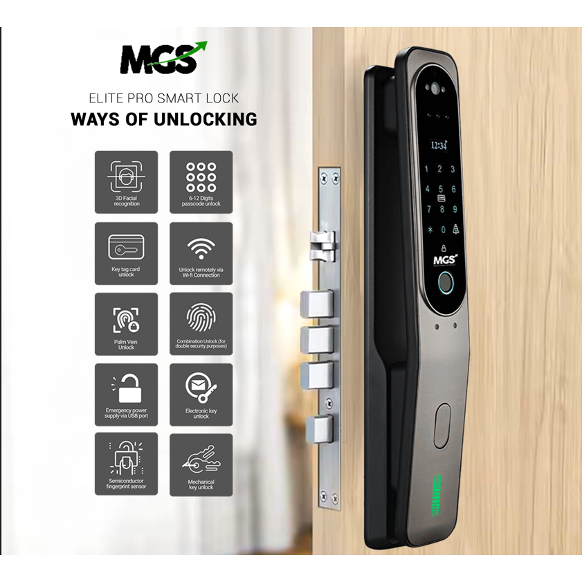 Elite Pro Smart Lock (20 in 1 Comprehensive Features) | Shopee Philippines