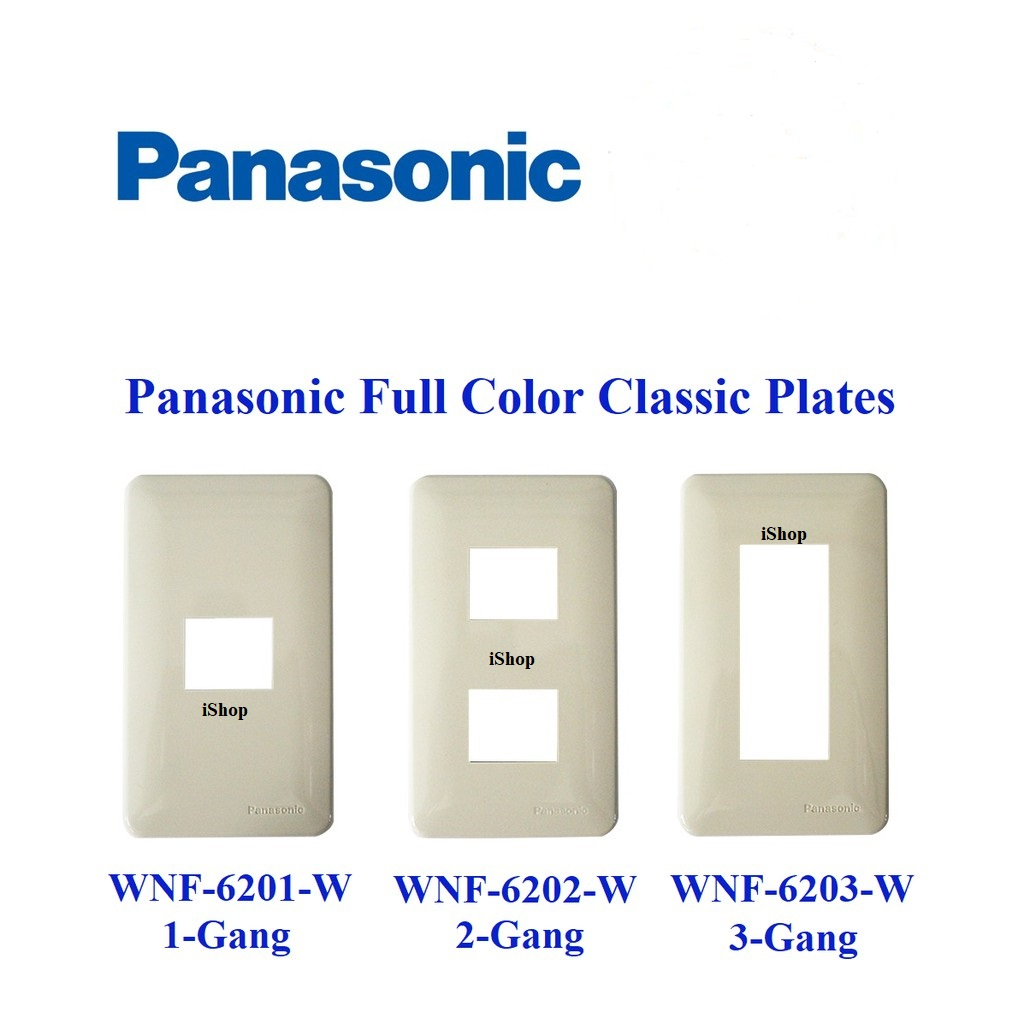 Panasonic Universal/Flat Pin Type Receptacle Classic and Plate | Shopee ...