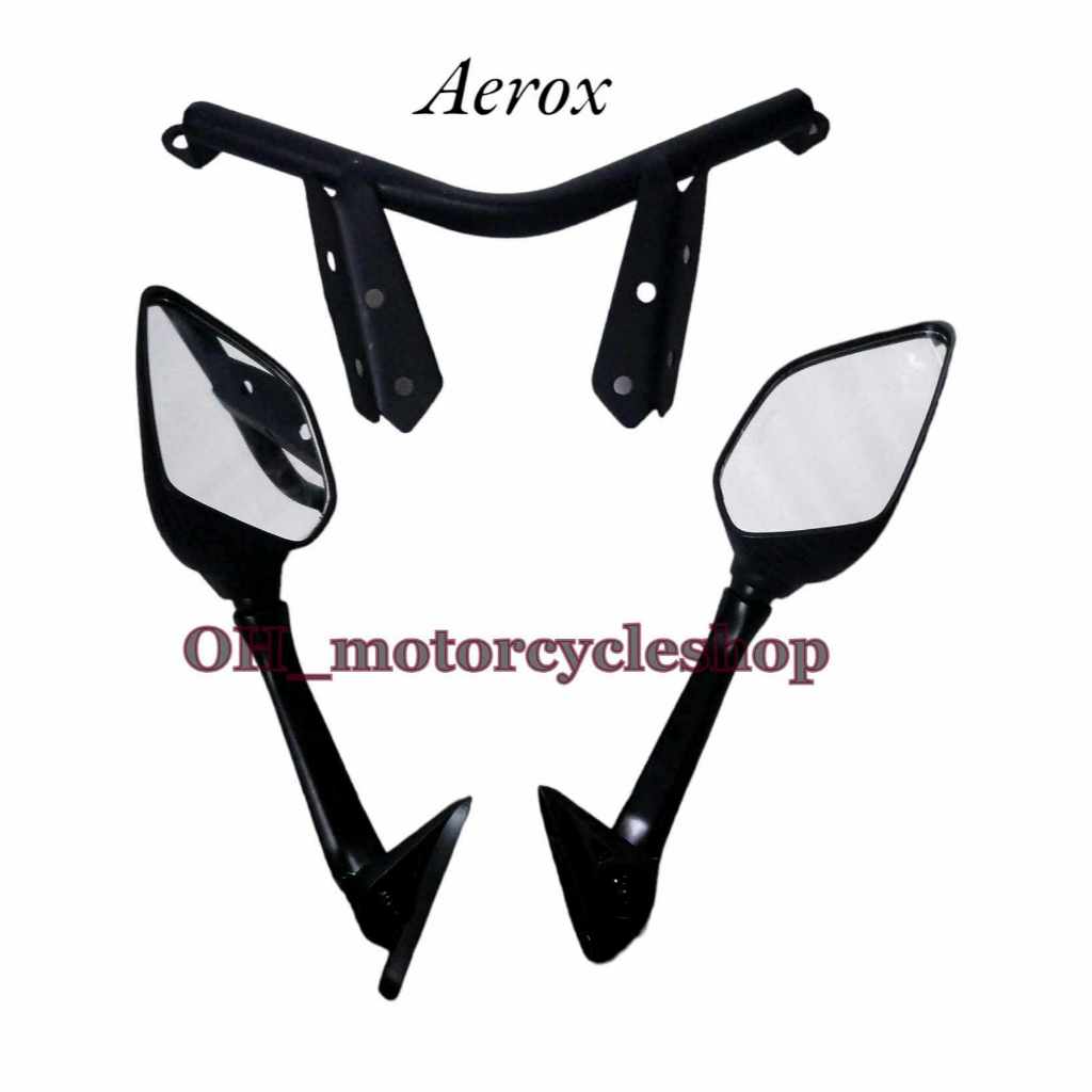 Visor bracket with side mirror 2in1 for aerox/click/mio/beat/dash ...
