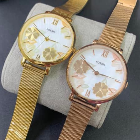 FSL WOMEN'S JACQUELINE FLORAL LEATHER WATCH | Shopee Philippines
