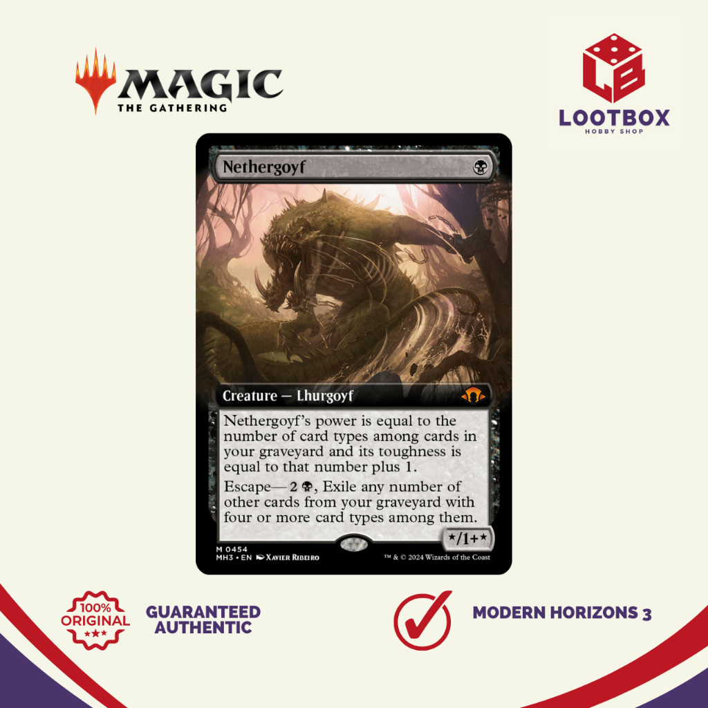 Magic the Gathering: Nethergoyf (Mythic Rare) - Modern Horizons 3 ...