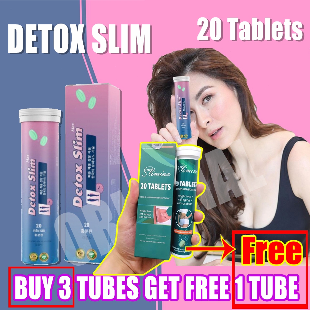 20Tablet Detox Slim Slimming Juice Effervescent Tablet for Weight Loss Detoxify Appetite ...