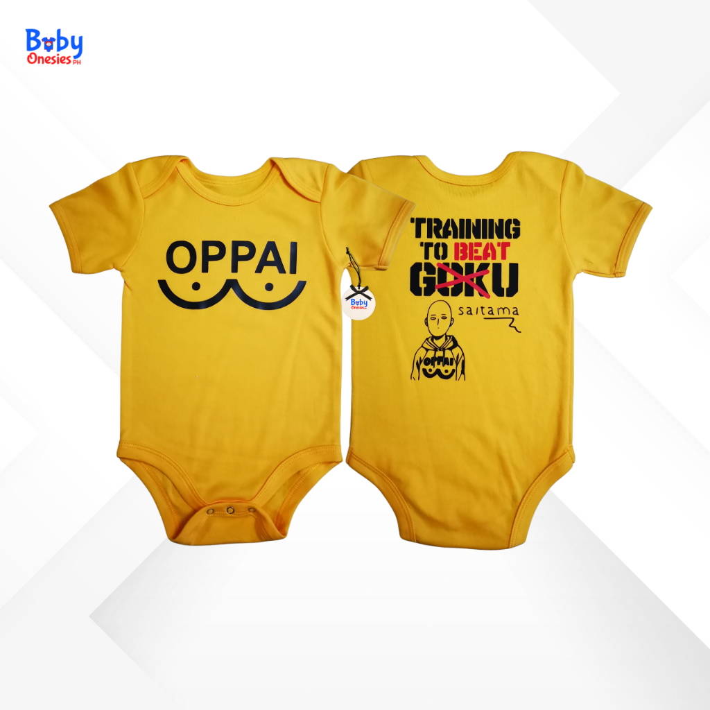 Baby Onesies PH One Punch Man Oppai Saitama Anime Baby Onesie 0-12 ...