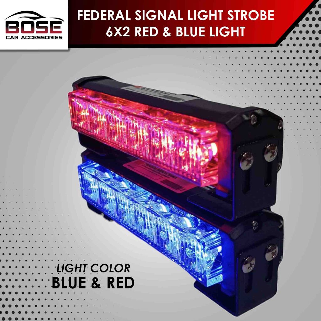 Federal Warning Signal Light Bar Strobe Blinker COB Type High Power ...