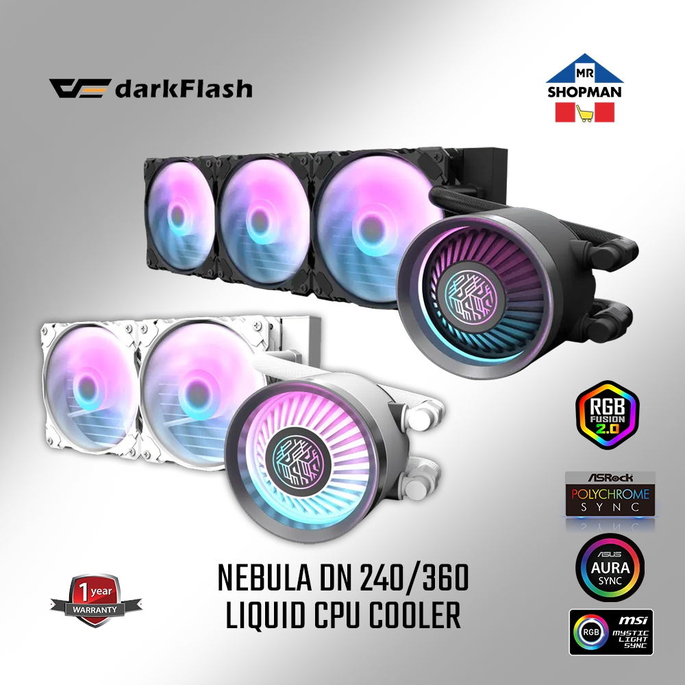 Darkflash Nebula DN240mm / DN360mm Liquid CPU Cooler AIO | Shopee ...