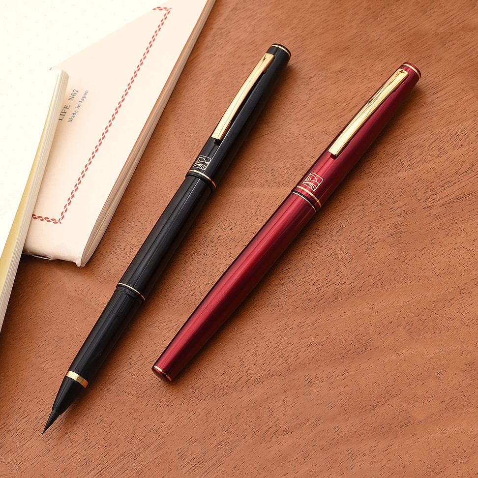 KURETAKE No. 13 / No. 8 — Fountain Brush Pen — Accepts Platinum Cartridge and Converterr ...