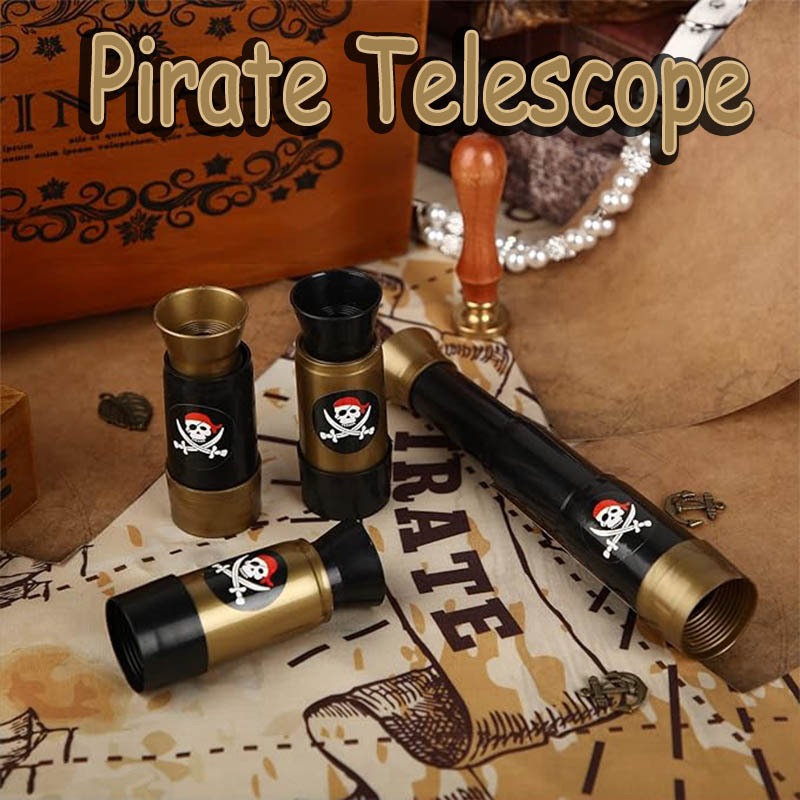 Pirate Telescope Kids Toy Plastic Ocean Monocular Portable Party Favor ...