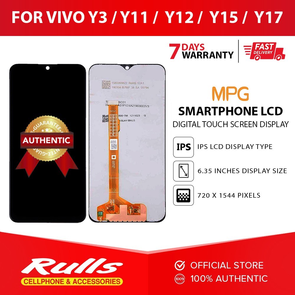 Smartphone LCD for Vivo Y3 / Y11 / Y12 / Y15 / Y17 Digital Touch Screen ...