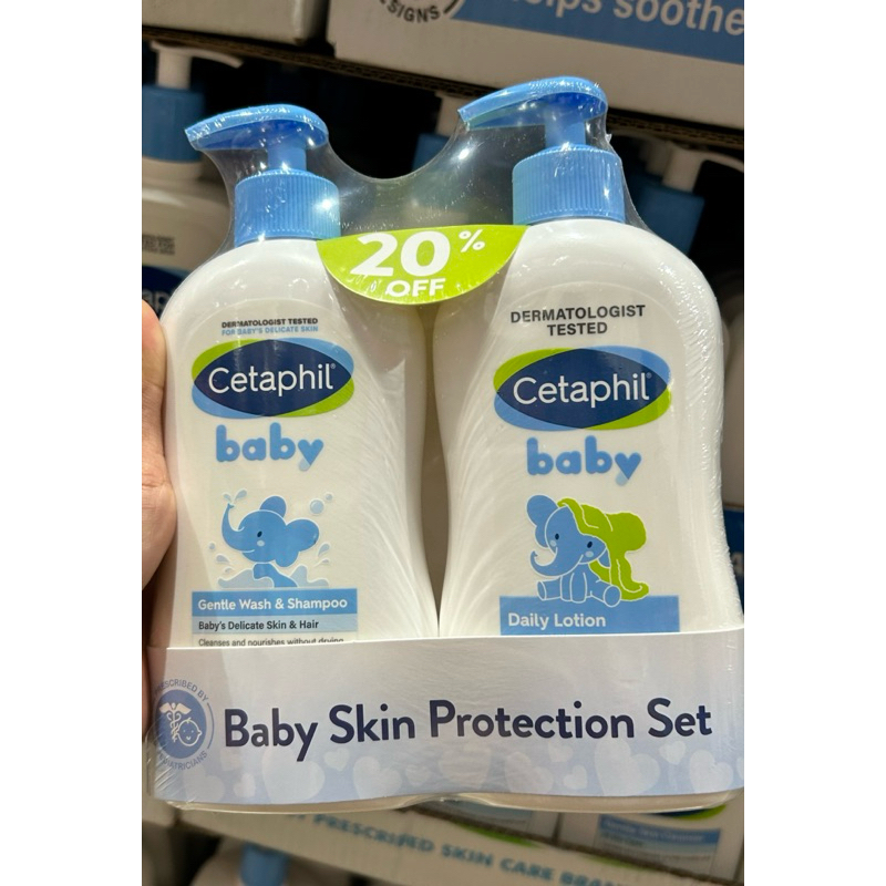 Cetaphil Baby Skin Protection Set (400mL x 2pcs) | Shopee Philippines