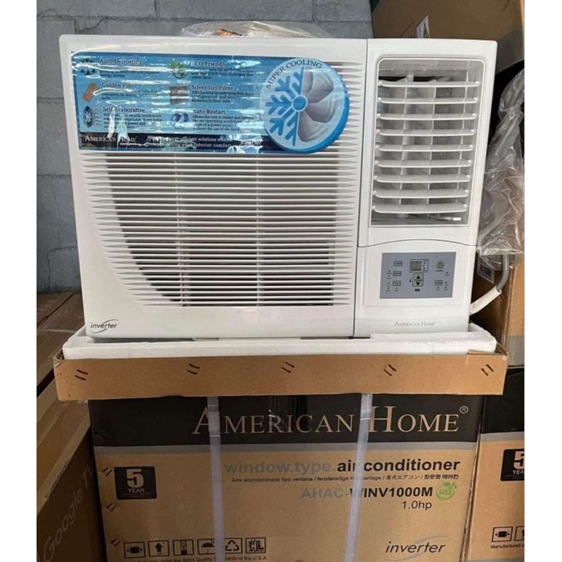 1hp American home window type inverter air conditioner with remote ...