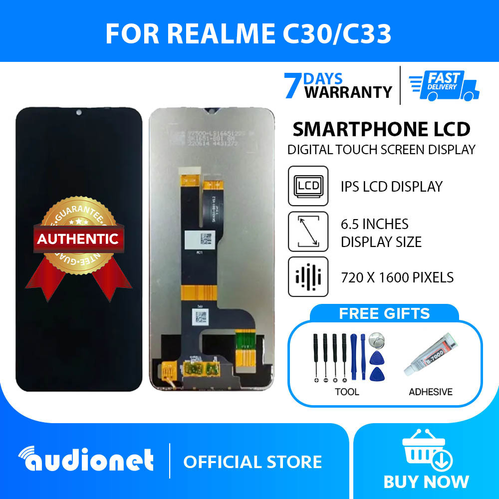 Smartphone LCD for REALME C30/C33 Digital Touch Screen Display Frame ...