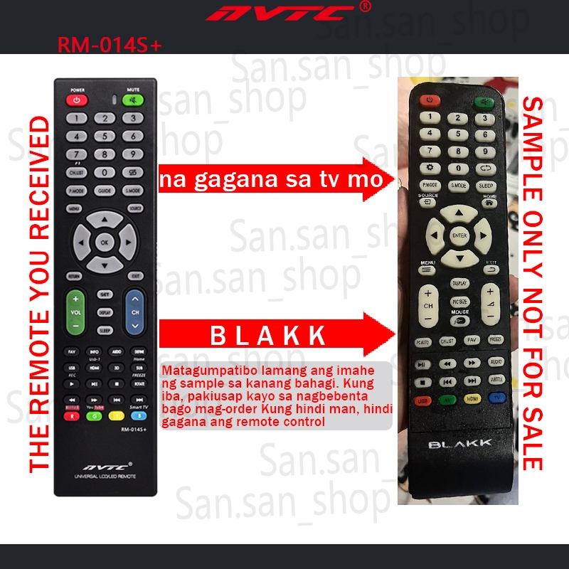 Universal remote control for Blakk smart tv curved tv remote | Shopee ...