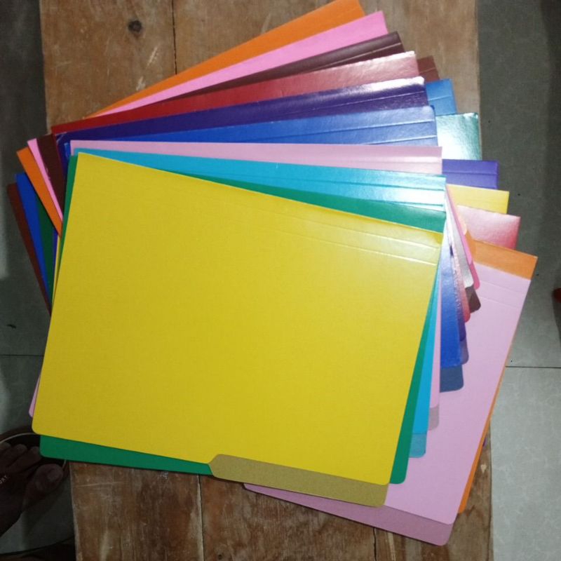 5pcs Colored folder long and short | Shopee Philippines