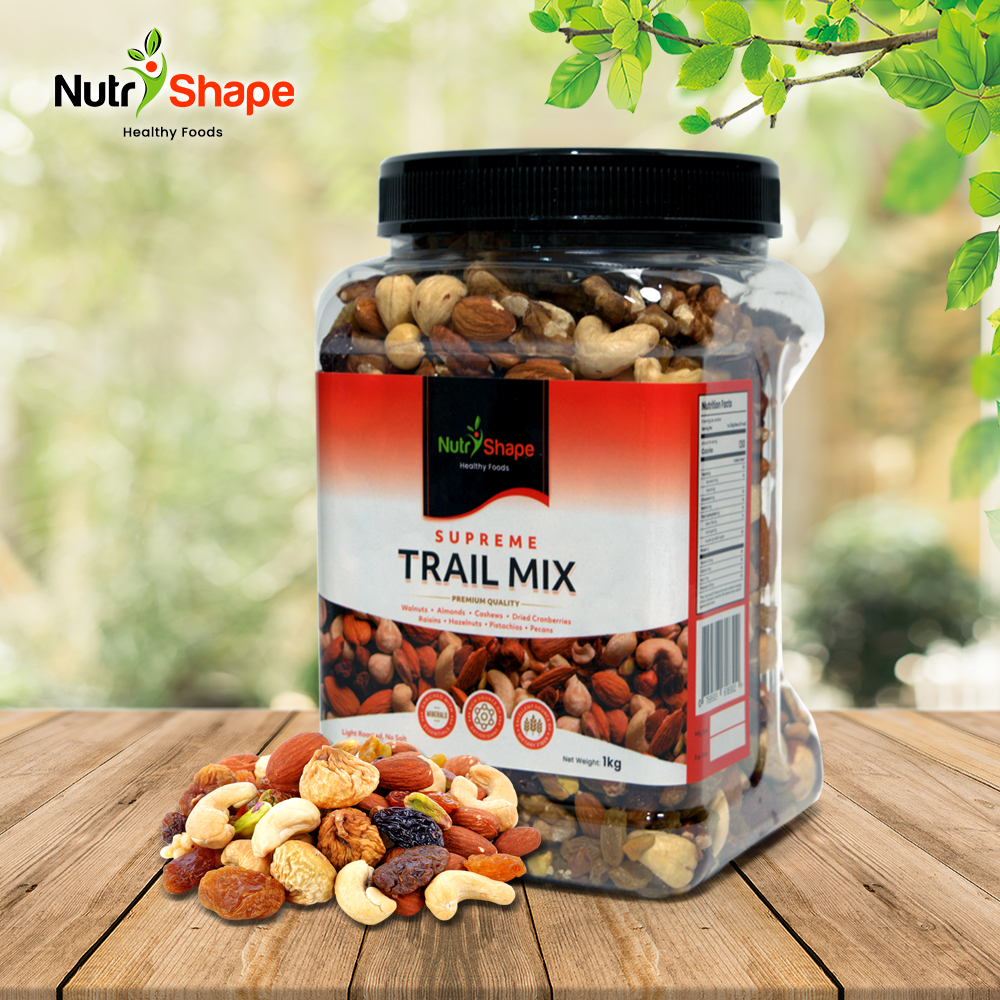 Nutrishape Supreme 8-in-1 Trail Mix – Power-Packed Blend of Almonds, Cashews, Walnuts, and more ...