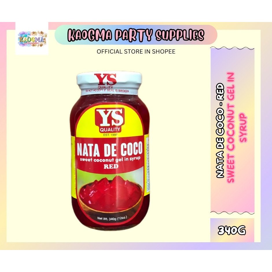 Nata De Coco -RED Sweet Coconut Gel in Syrup 340G | Shopee Philippines