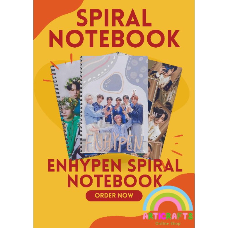 ENHYPEN SPIRAL NOTEBOOK | Shopee Philippines