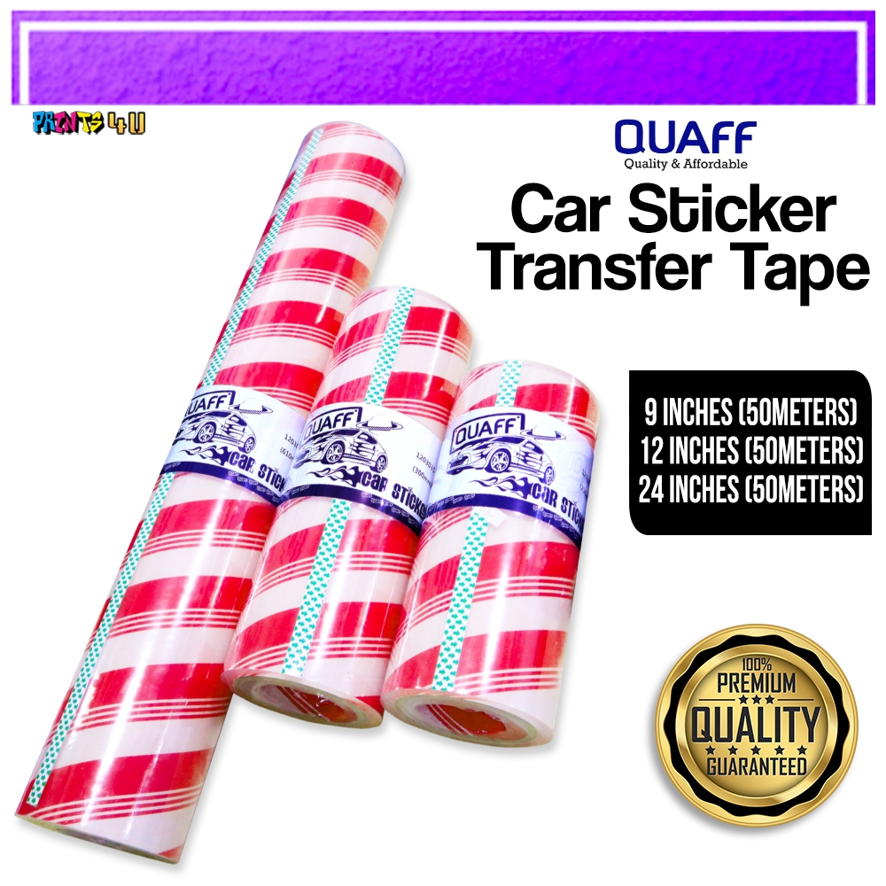 Quaff Transfer Tape for Decals and Cut-out Vinyl Stickers 50 meters ...