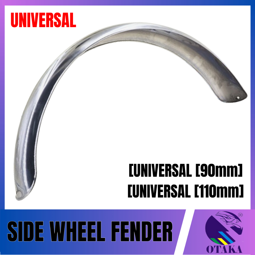 MOTORCYCLE TRICYCLE SIDE WHEEL FENDER MUD GUARD STAINLESS TAPALUDO ...