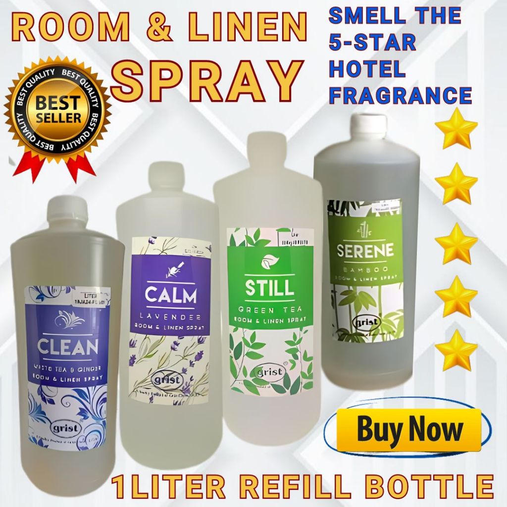 Grist Room & Linen Spray Serene Bamboo/ Clean/ Still/ Calm Scent 1 ...