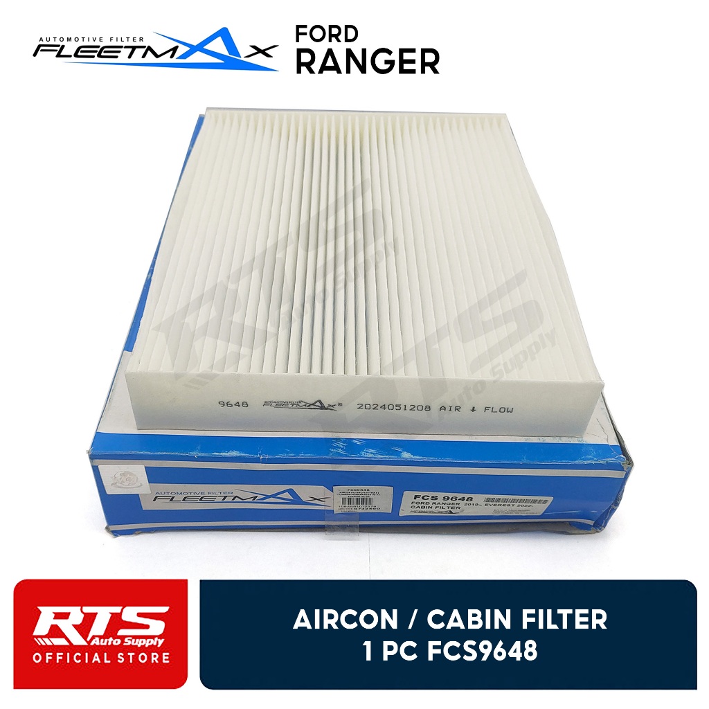 Fleetmax Cabin Filter / Aircon Filter Ford Ranger 2019 - 2023 FCS9648 1 ...