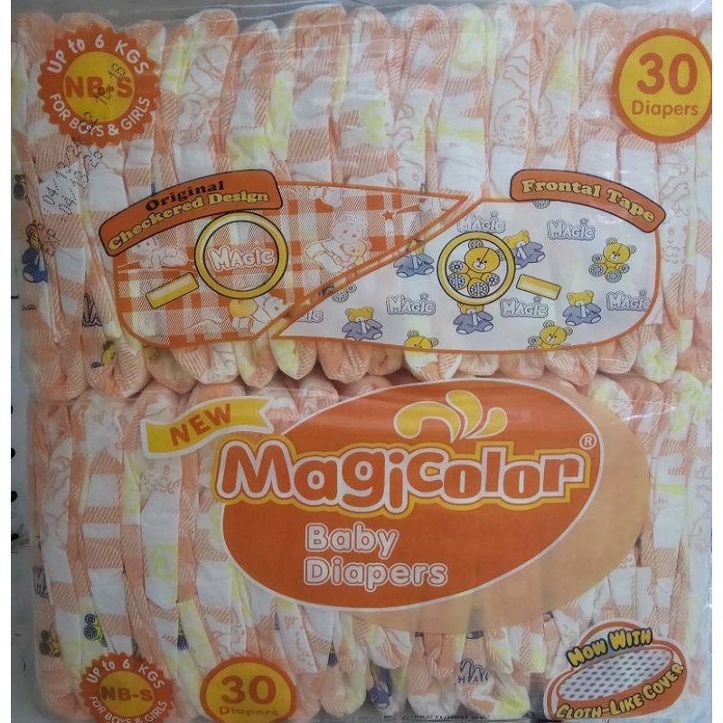 MAGICOLOR CHECKERED BABY DIAPERS 30's | Shopee Philippines