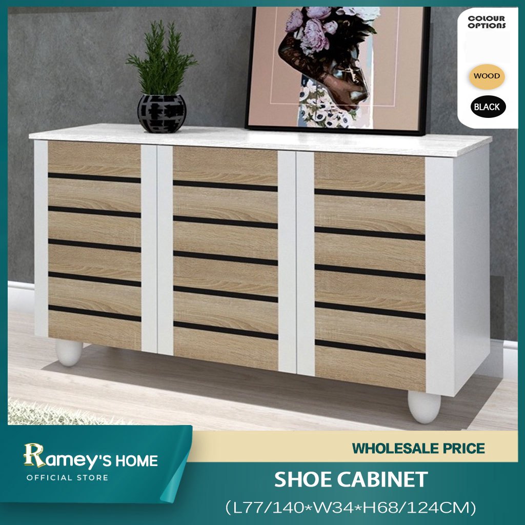 RAMEY Shoe Cabinet Home Breathable Shoe Closet kabinet sapatos | Shopee ...