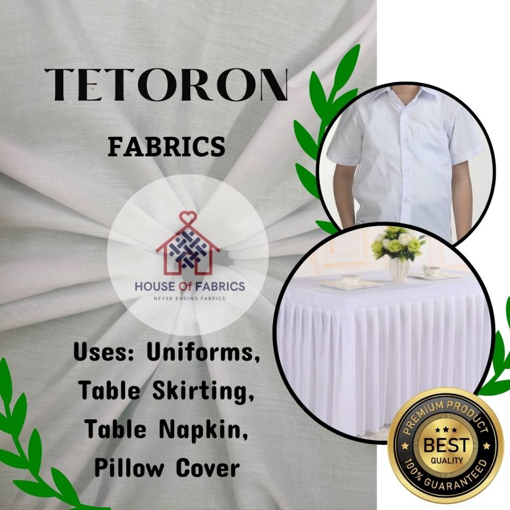 Tetoron Fabric Roll/60 Yards (45" Width) | Shopee Philippines