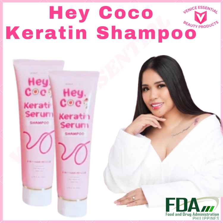 Jenna Essence Hey Coco Keratin Serum Shampoo Anti-Dandruff Repair Damage Hair Dry Hair Care ...