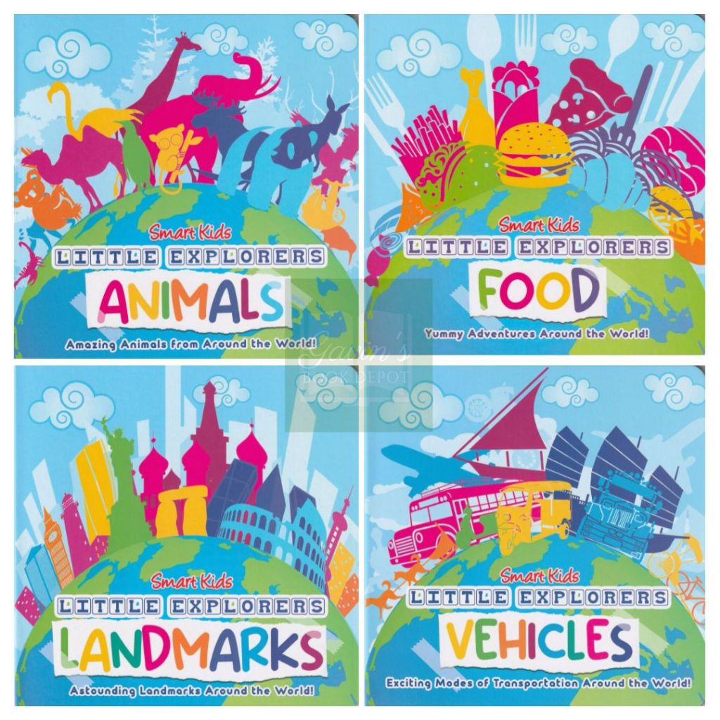 Smart Kids Little Explorers Board Book (Animals, Food, Landmarks ...