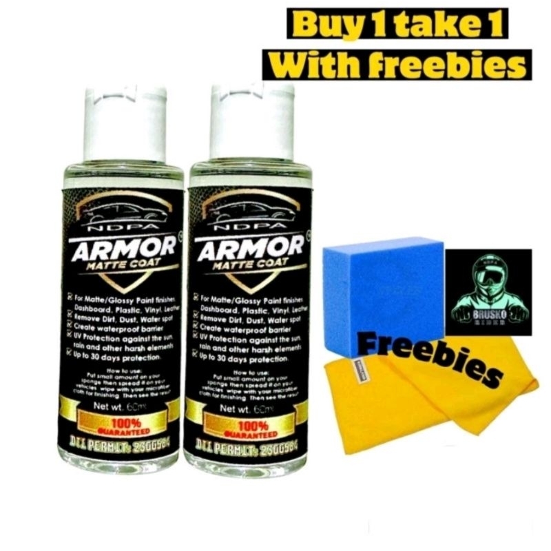 ARMOR MATTE COAT B1T1 with freebies | Shopee Philippines