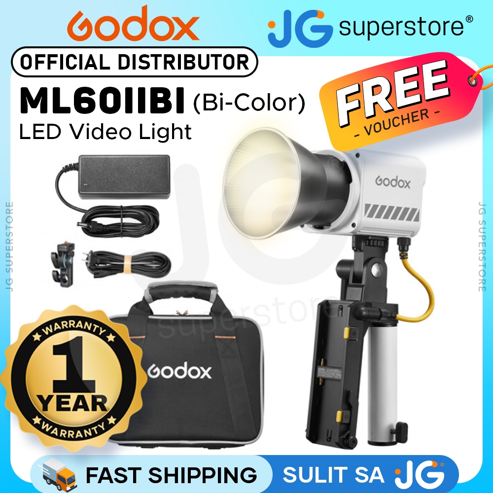 Godox ML60IIBi Bi-Color LED Monolight Kit w/ 2800-6500K Color ...