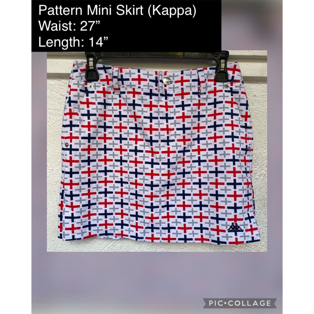 Kappa Pattern Midi Skirt (Thrift / Preloved Clothes) | Shopee Philippines