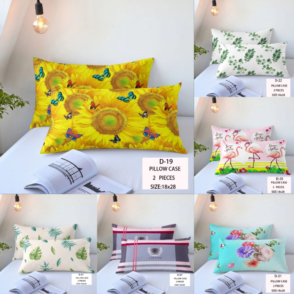 Newest Pair Pillow Cases Designs for Homeliving | Shopee Philippines