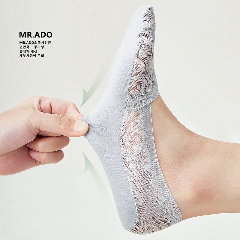 Foot sock for woman makapal cotton ladies boat socks invisible korean ...