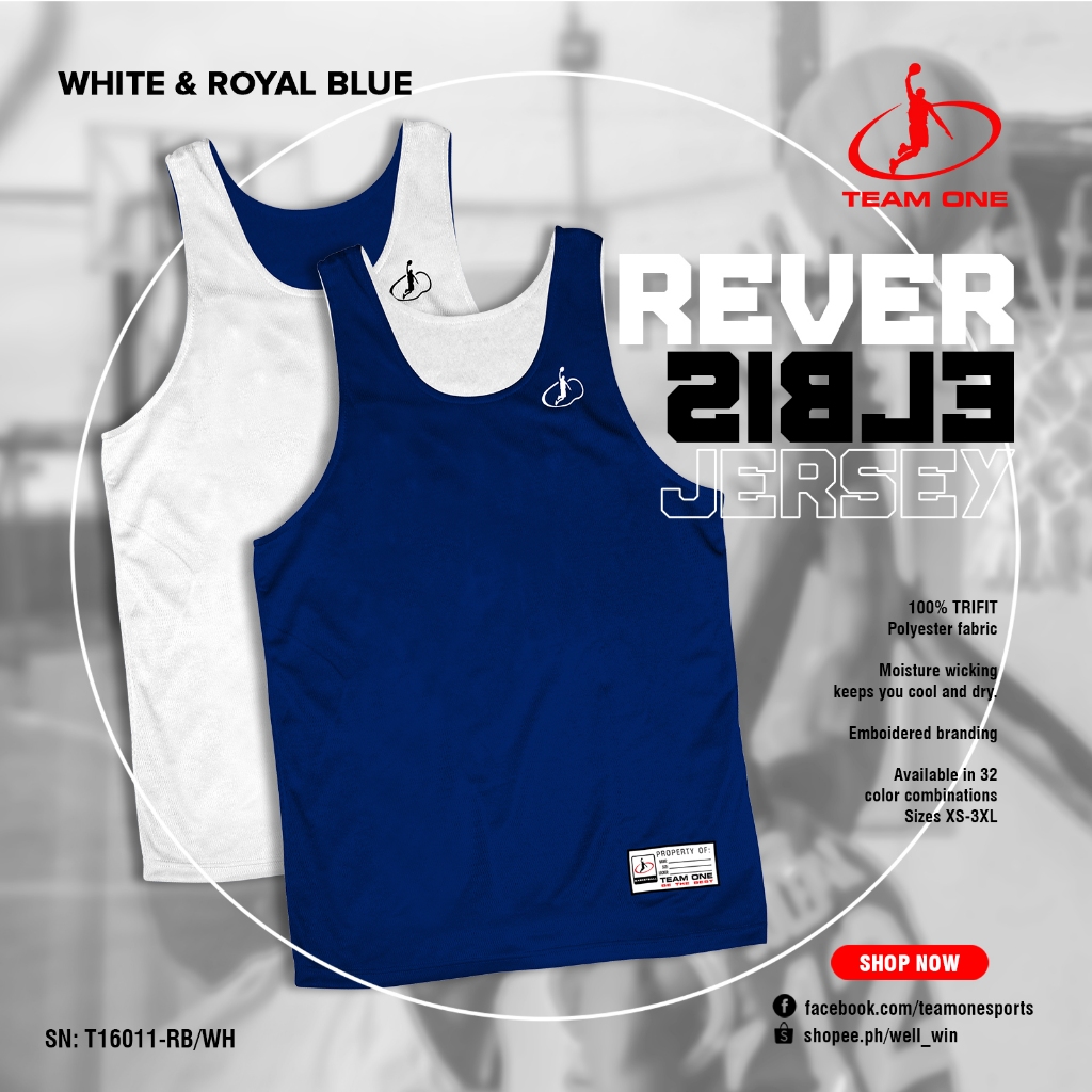 TEAM ONE Basketball Sando Reversible Jerseys | Shopee Philippines
