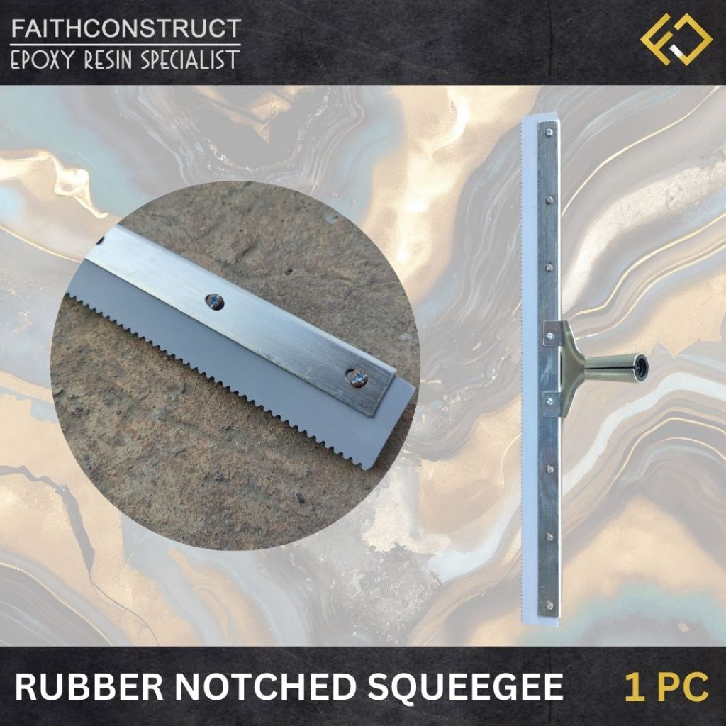 RUBBER NOTCHED SQUEEGEE by Faithconstruct | Shopee Philippines