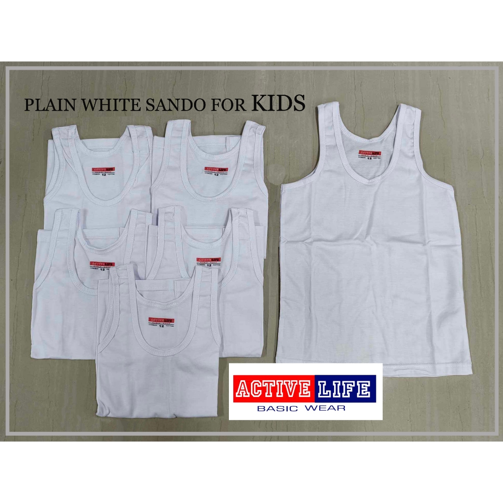ACTIVE LIFE KIDS White Sando | Shopee Philippines