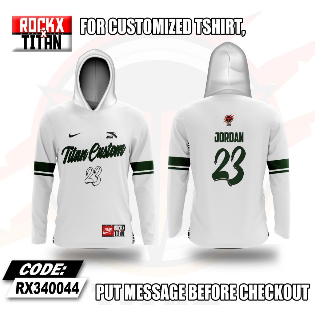 TxR JORDAN PLAIN WHITE BASKETBALL HOODIE FOR MEN AND WOMEN JERSEY FULL ...