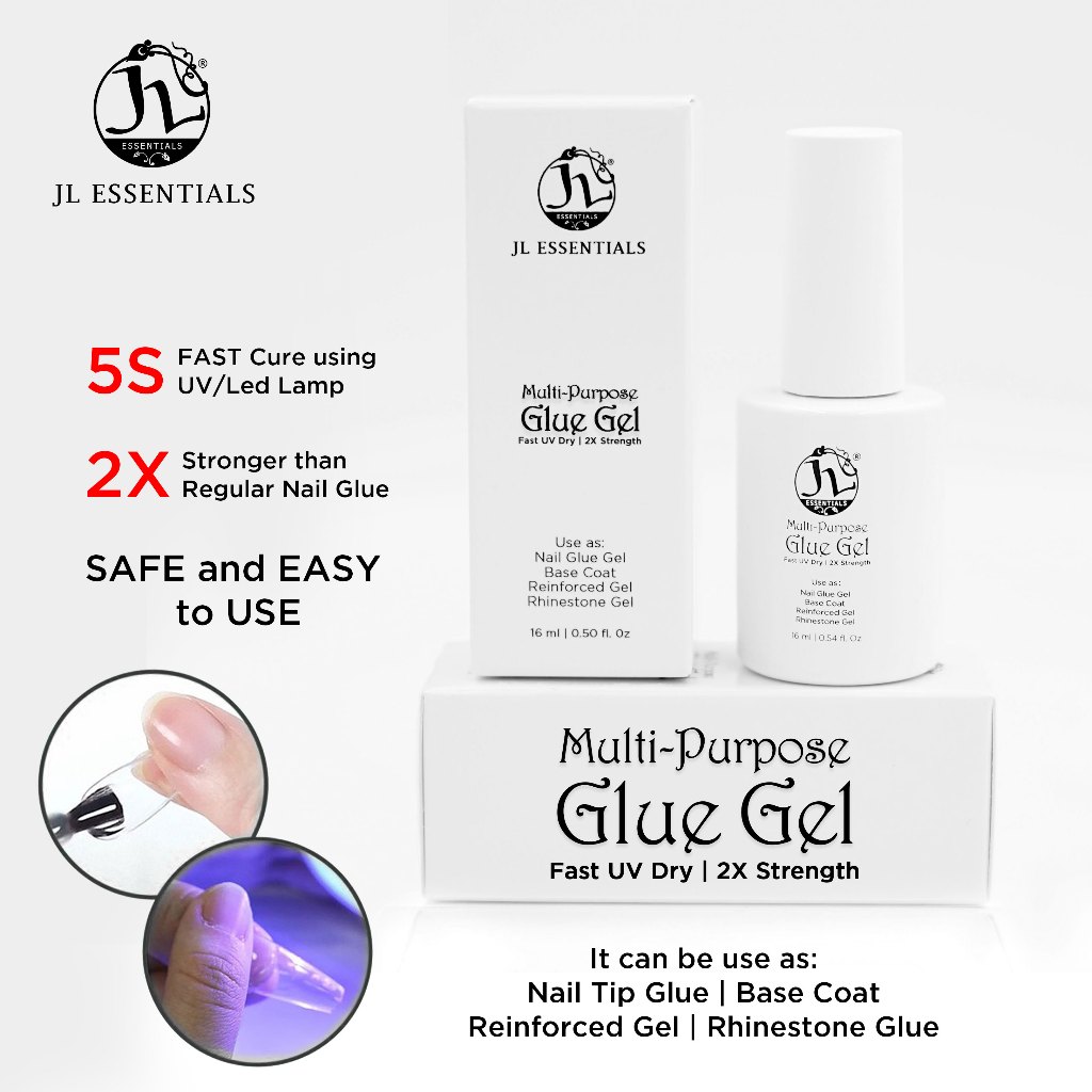 JL Essentials' Multi Purpose Glue Gel Use as Nail Glue / Base Coat ...